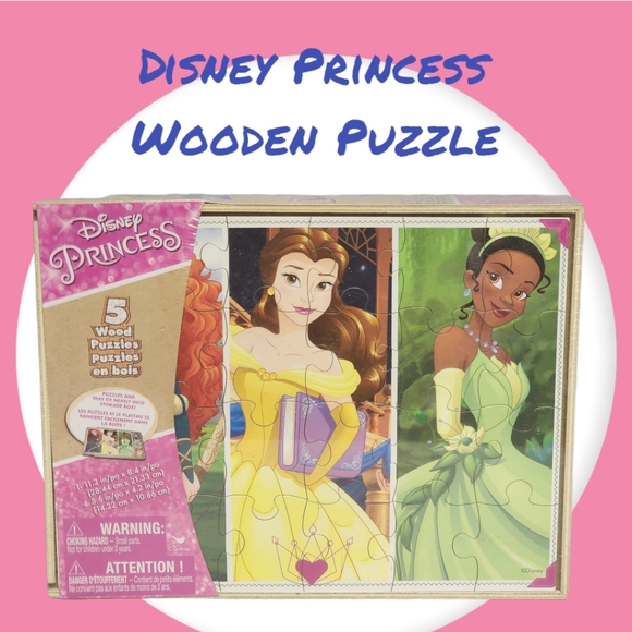 Toys | Disney Princess Wooden Puzzles | Poshmark